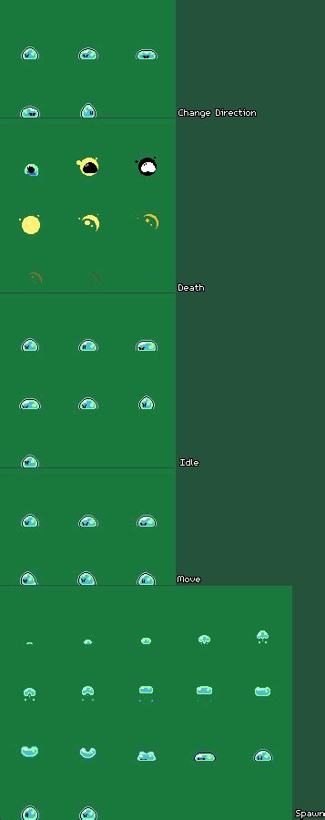 The Spriters Resource Full Sheet View Candies N Curses Slime