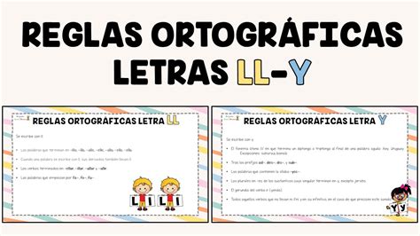Carteles Reglas Ortográficas Letras Ll Y Actividades De Infantil Y Primaria