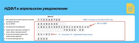 Апрельское уведомление по ЕНП срок сдачи образец