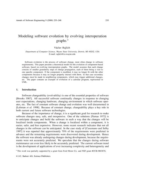 Fillable Online Modeling Software Evolution By Evolving Interoperation Fax Email Print Pdffiller