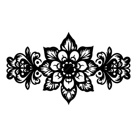 Premium Vector Traditional Asian Decorative Floral Border Design Floral Vector Illustrator Design