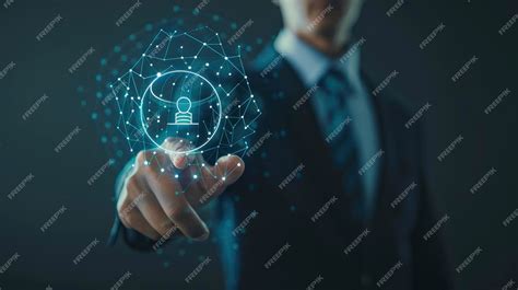 Premium Photo Ensuring Security And Efficiency With A Businessman