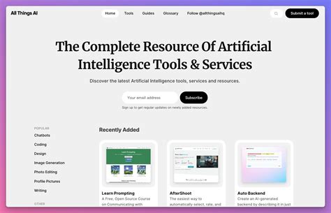 全网最全的「人工智能·ai工具导航网站」盘点 知乎