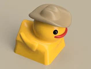 Duck Button Mechanical Keyboard By Etsy Etsy Download Free STL Model Printables Com