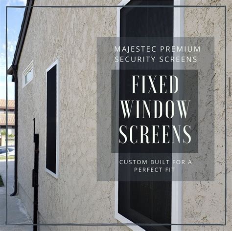 Fixed Security Screen Window Majestec