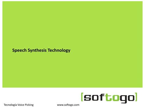 Ppt Speech Synthesis Technology Powerpoint Presentation Free Download Id 5614537