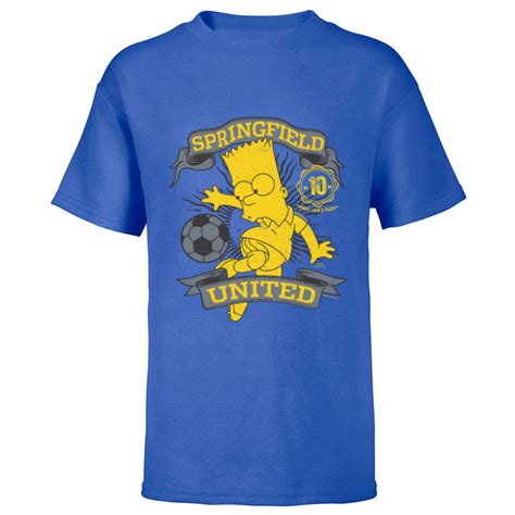 The Simpsons Soccer Bart Simpson Springfield United Short Sleeve T