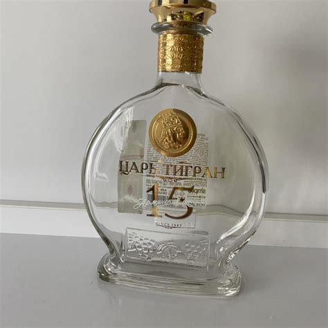 Бутылка стеклянная из под коньяка Царь Тигран купить в Москве цена