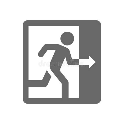 Exit Sign Clip Art Black And White