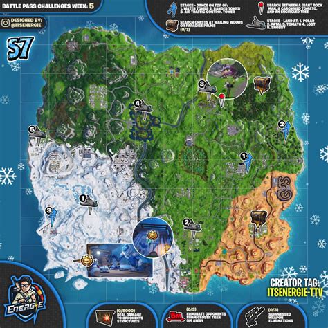 All Fortnite Cheat Sheets To Complete Season 7 Challenges Fortnite
