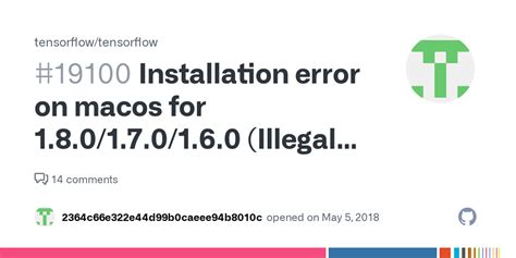 installation error on macos for 1 8 0 1 7 0 1 6 0 illegal instruction 4 · issue 19100