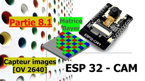 Esp32 Cam Capteur Image Ov2640 Généralités Cmos Matrice Bayer Rgb Yuv Résolution Fps