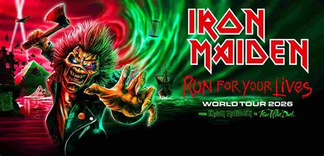 Iron Maidens Run For Your Lives World Tour 2026 Concert Dates Paris