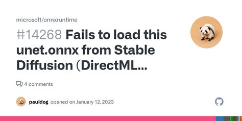 Fails To Load This Unet Onnx From Stable Diffusion DirectML Problem Issue