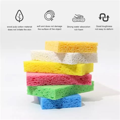 Biodegradable Natural Kitchen Cleaning Compressed Cellulose Sponge