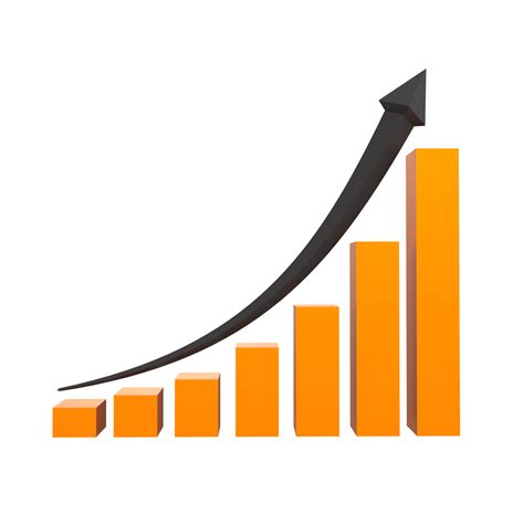 Business Chart With Arrow 20953644 PNG