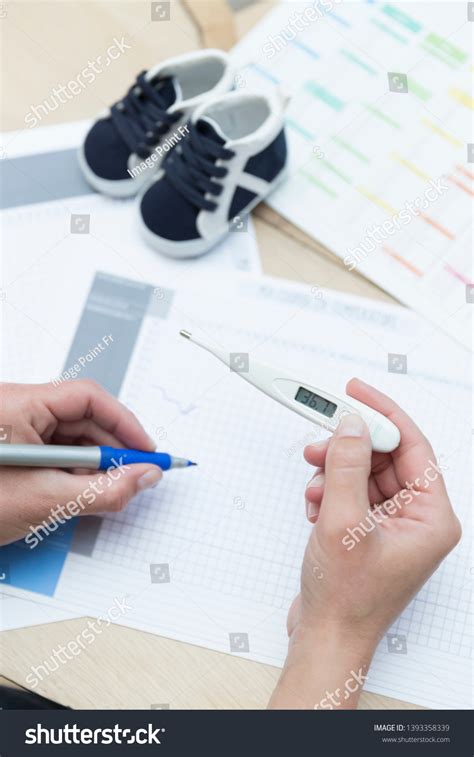 Woman Creating Temperature Chart Identify Day Stock Photo 1393358339 Shutterstock