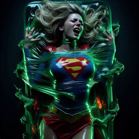 Supergirls Latex Kryptonite Demise By Necromancer Rev On Deviantart