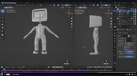 Inverse Kinematics Problem Rblender