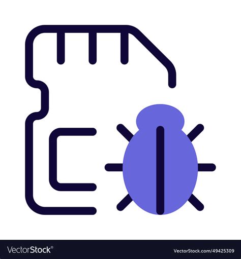 Sd Card Data Corruption File Loss Issues Vector Image