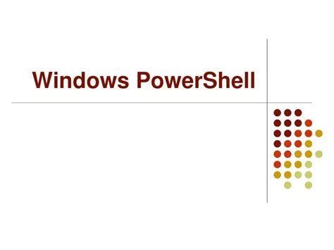ppt windows powershell powerpoint presentation free download id