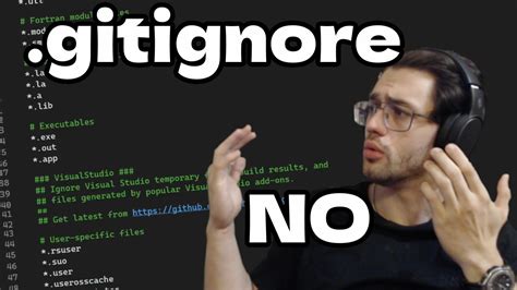 fix your gitignore please youtube
