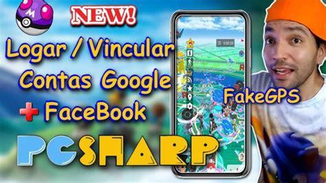 COMO LOGAR CONTA GOOGLE No PGSHARP E VINCULAR FACEBOOK TUTORIAL COMPLETO POKEMON GO Joystick