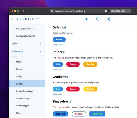 Vuestic Ui 免费开源的高质量 Vue3 Ui 组件库，还内置了漂亮的 Vuestic Admin 后台框架｜那些免费的砖