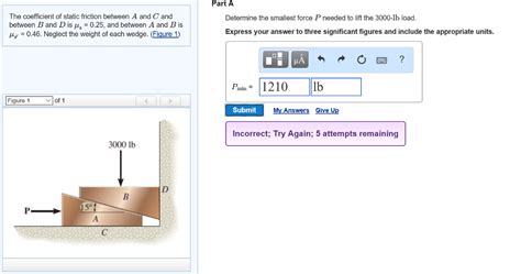 Solved Part A The Coefficient Of Static Friction Between A Chegg