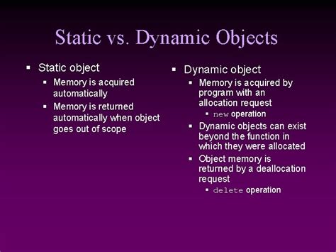 Review On Pointers And Dynamic Objects Memory Management