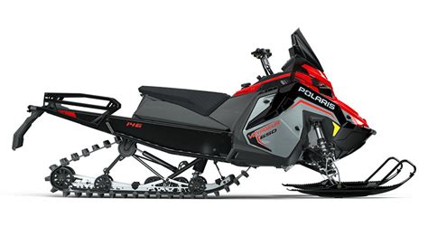 New 2025 Polaris 650 Voyageur 146 Es Snowmobiles In Soldotna Ak Storm Gray Indy Red