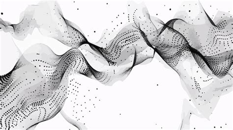 Monochrome Abstract Asymmetric Structure With Black Premium Ai Generated Vector