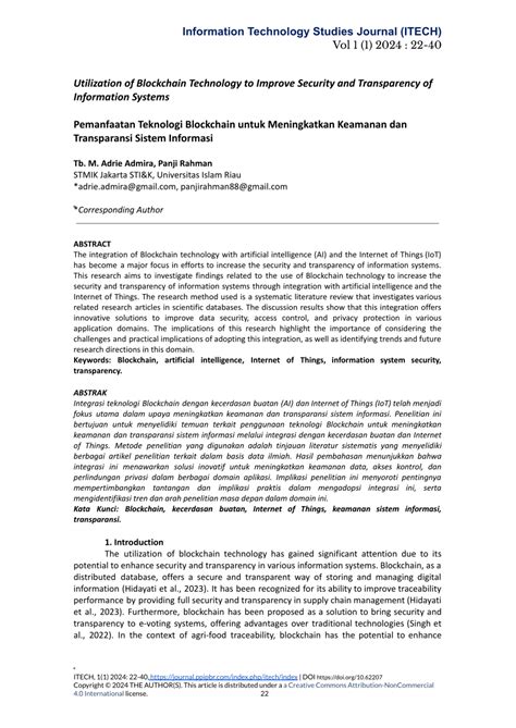 pdf utilization of blockchain technology to improve security and