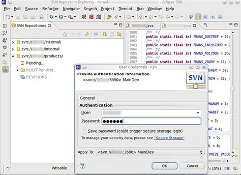 Eclipse Svn Bug Login Erreur De Connexion Linux Windows Blog Note