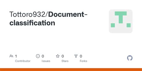 Github Tottoro932document Classification