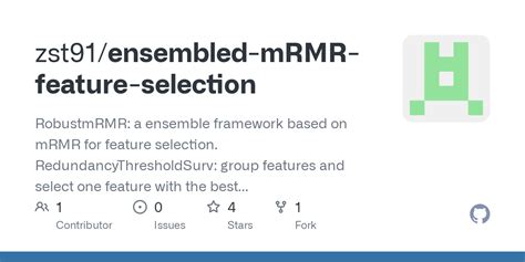 Github Zst91ensembled Mrmr Feature Selection Robustmrmr A Ensemble