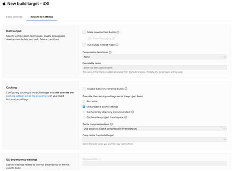 configure a build