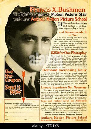 Francis X Bushman 1883 1966 American Film Actor About 1920 Stock