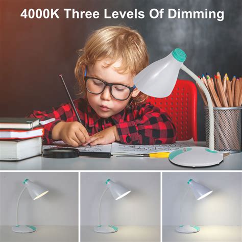 Dual Tone Led Desk Lamp With Flexible Gooseneck