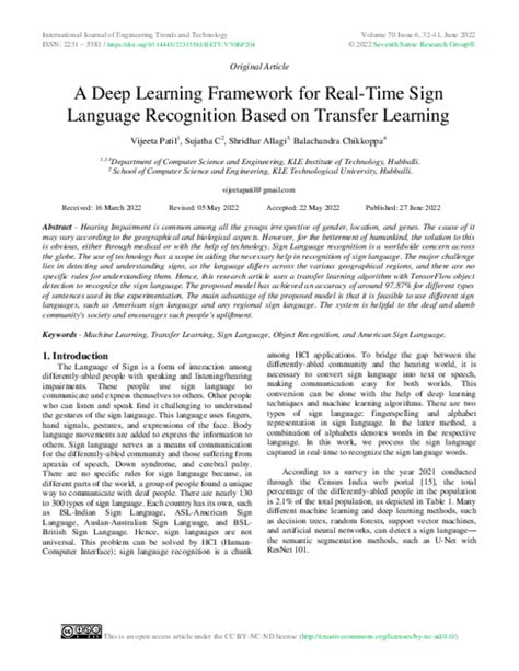 pdf a deep learning framework for real time sign language recognition