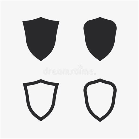 Shield Logo Design Vector Shield Emblem Logo Template Logosymbol Icon Vector Stock Vector