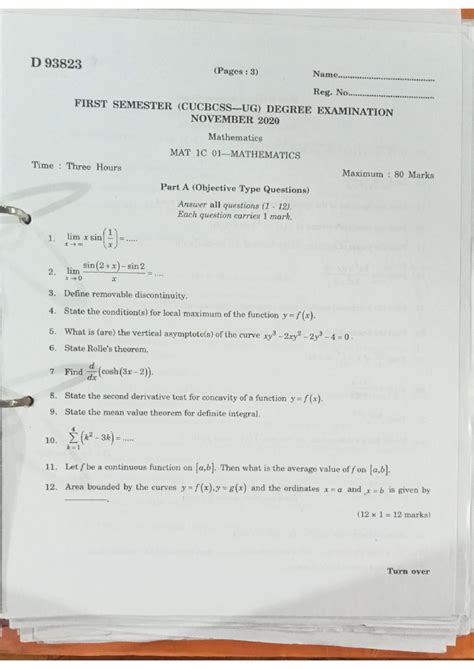 Complementary Maths 2 Bsc Physics Studocu