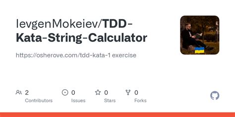 Github Ievgenmokeievtdd Kata String Calculator Tdd Kata 1 Exercise