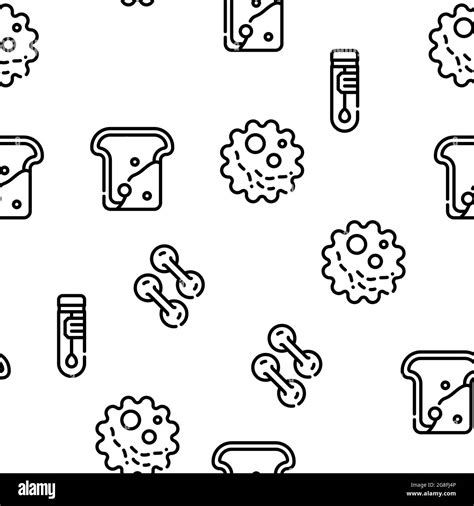 Pathogen Virus Disease Vector Seamless Pattern Stock Vector Image And Art Alamy