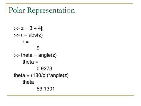 PPT MATLAB Trigonometry Complex Numbers And Array Operations