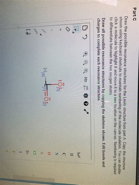 Solved Part C Draw The Possible Resonance Structures For The