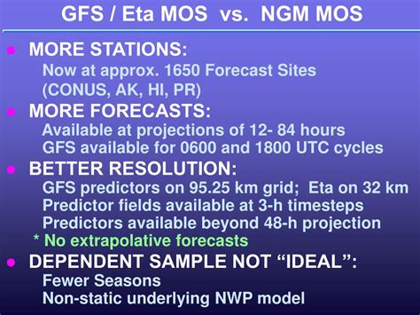 Ppt Model Output Statistics Mos Objective Interpretation Of Nwp Model Output Powerpoint
