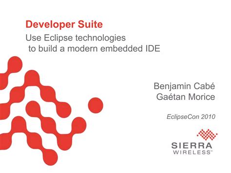 Use Eclipse Technologies To Build A Modern Embedded IDE PPT