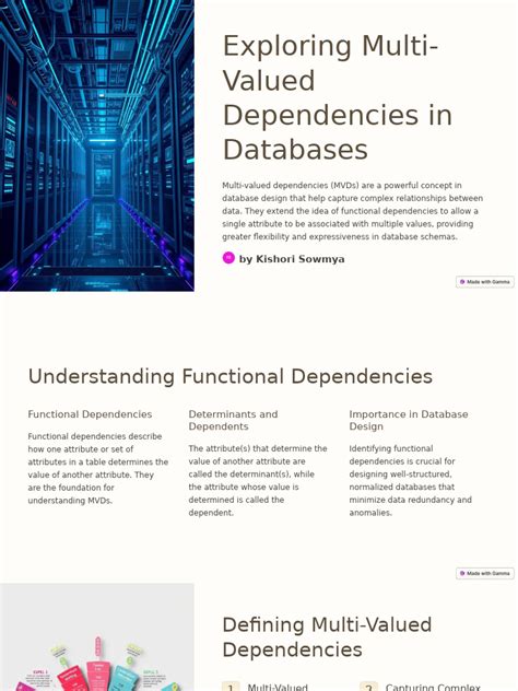 Exploring Multi Valued Dependencies In Databases Pdf Databases