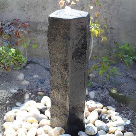 Basalt Polished Column Water Feature Regal Gardens
